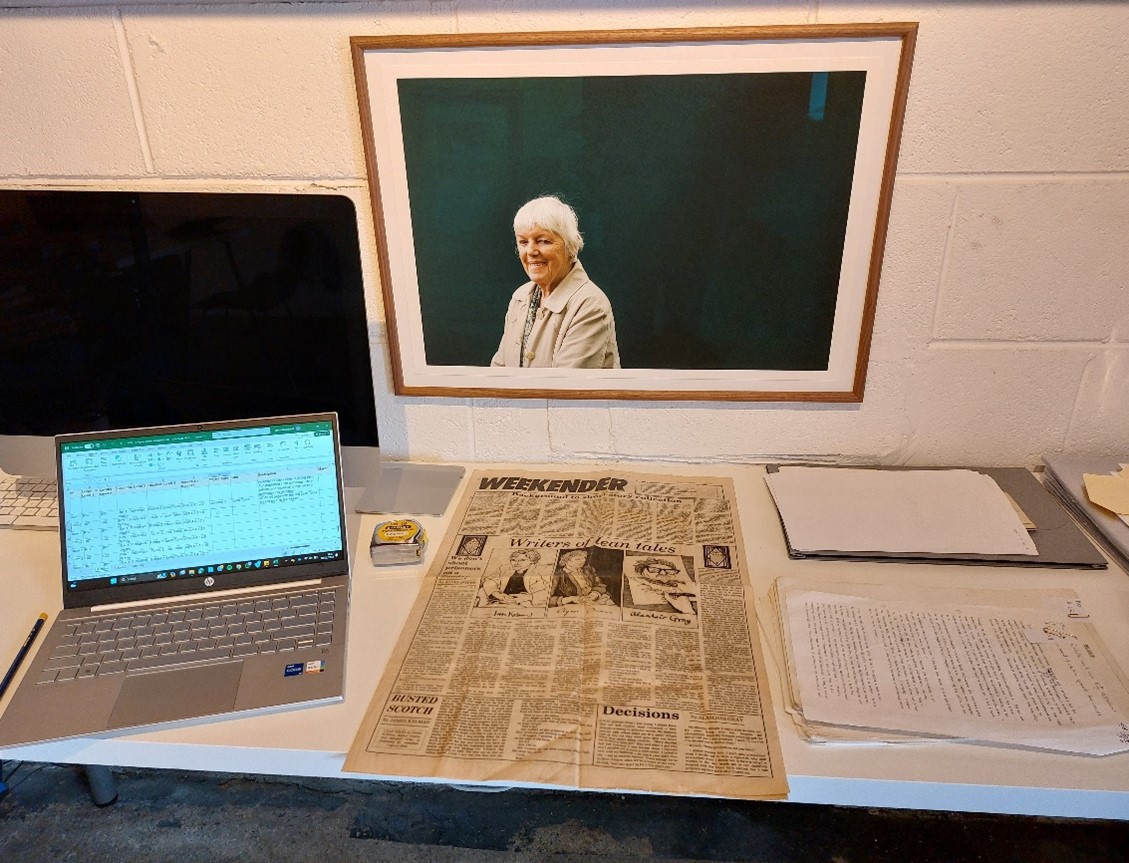 The Practical Side of an Archive: Archiving Agnes Owens – SGSAH Blog